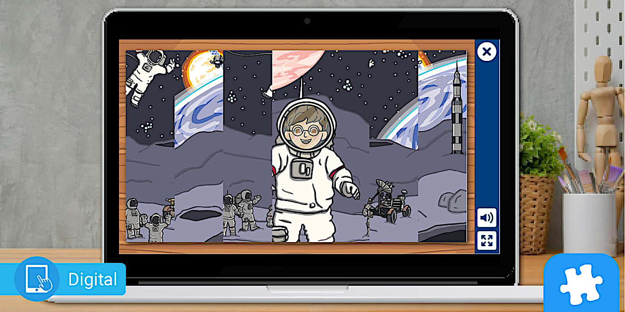 Interactive Space Puzzle Strips Sequencing Game | Twinkl Go!