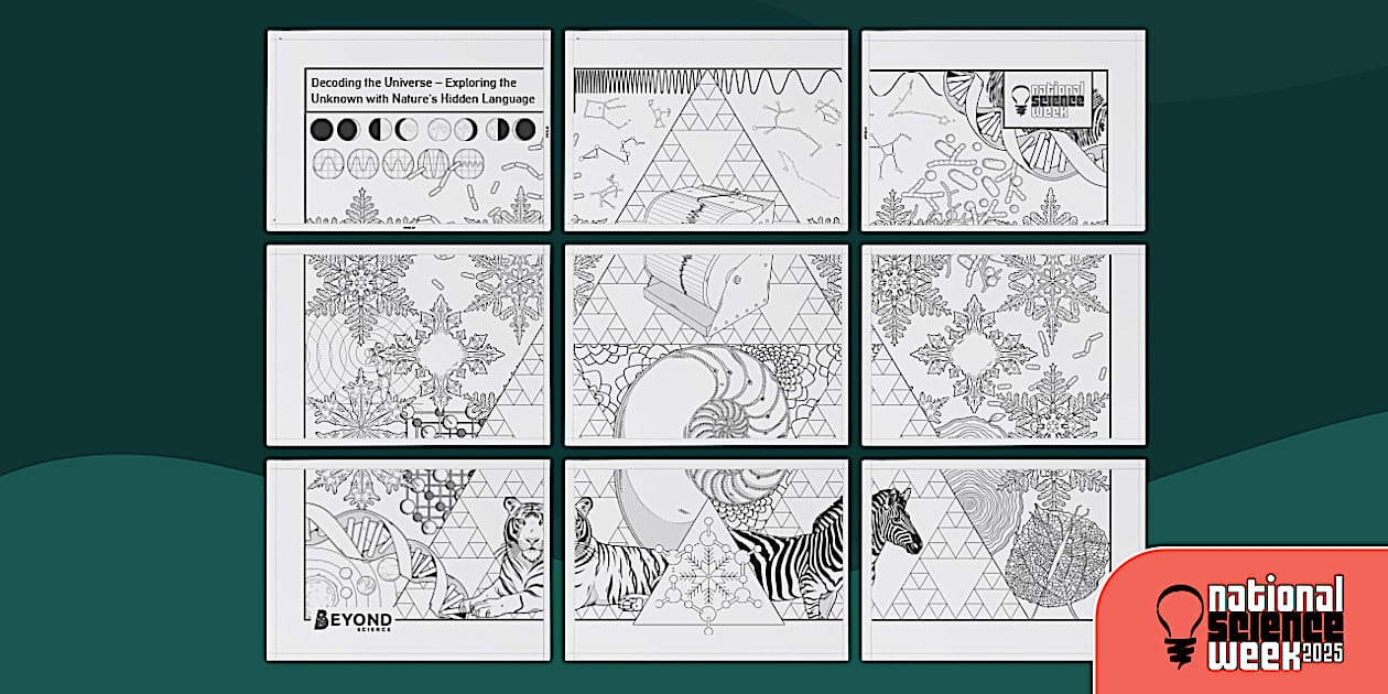 National Science Week 2025 Collaborative Colouring - Twinkl