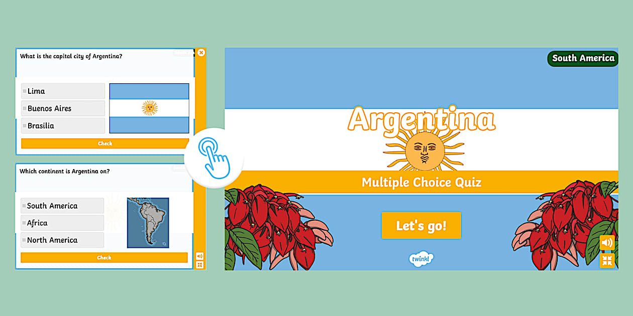 KS1 Argentina Interactive Quiz (teacher made) - Twinkl