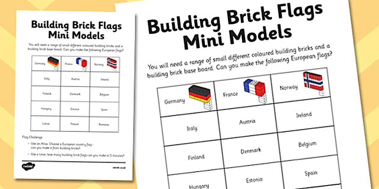 Building Brick Flags Worksheet / Worksheet, worksheet
