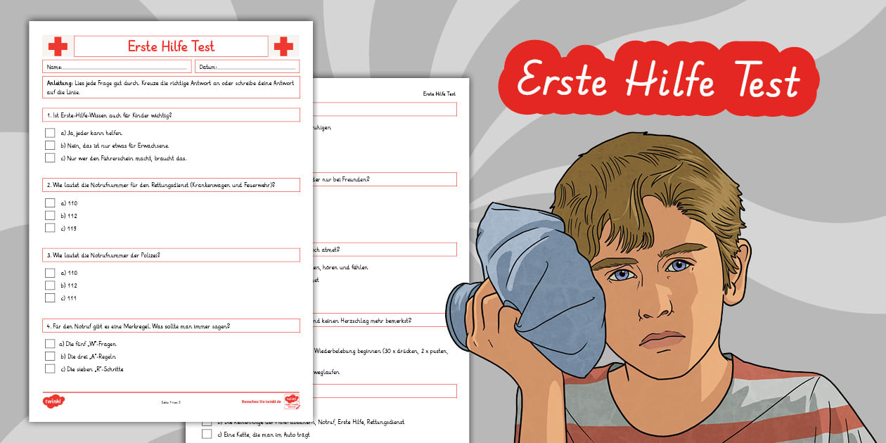 Erste Hilfe Quiz Zum Ausdrucken