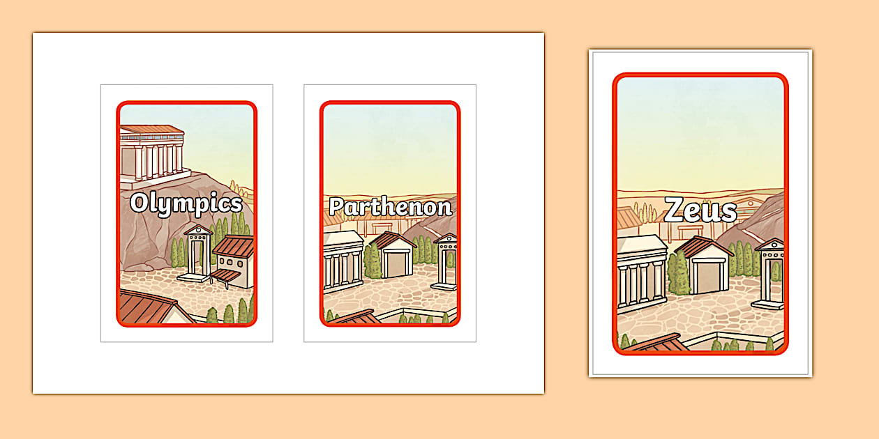 Ancient Greece Group Signs IKEA Tolsby/Fiestad Frame