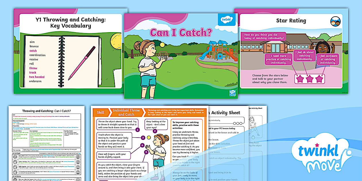 👉 Multi-Skills: Year 1 Throwing and Catching: Lesson 3