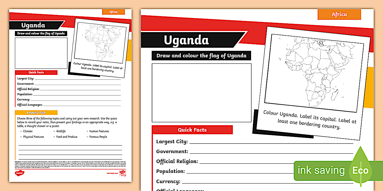 KS2 Uganda Research Activity - Twinkl