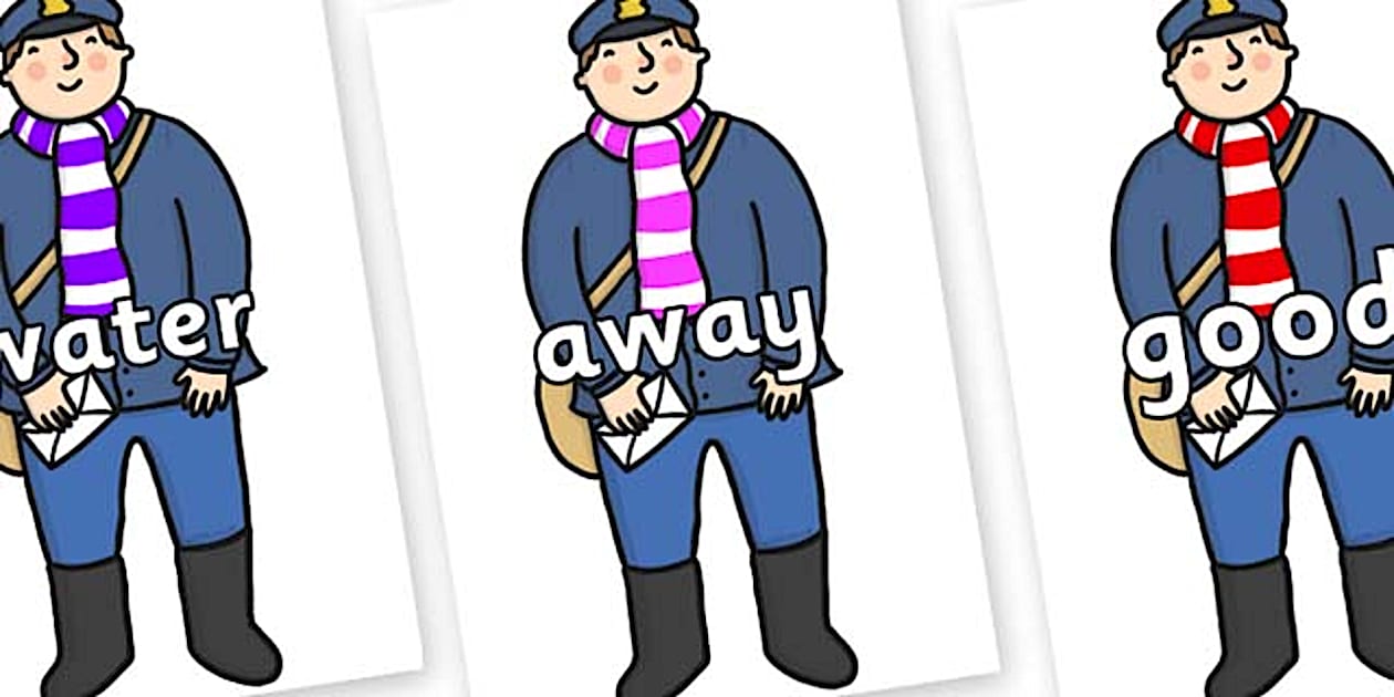 Next 200 Common Words on Jolly Christmas Postman to Support Teaching on The