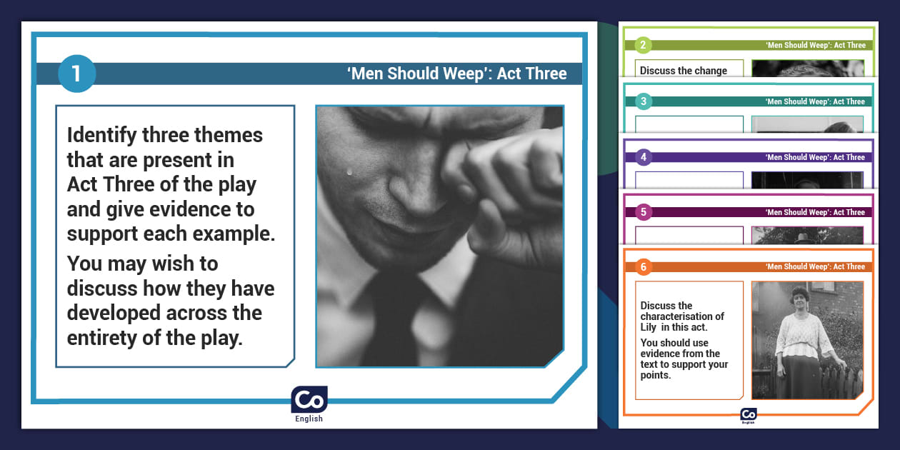 'Men Should Weep' Blether Stations: Act Three - Twinkl