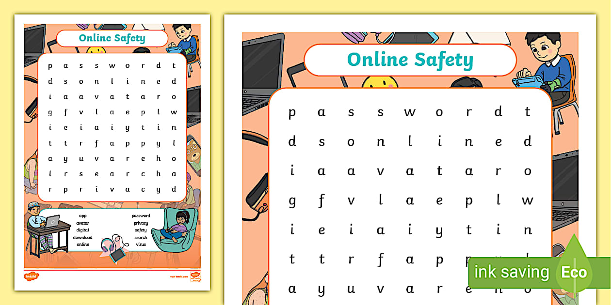 Online Safety Word Search | Twinkl | Computing - Twinkl