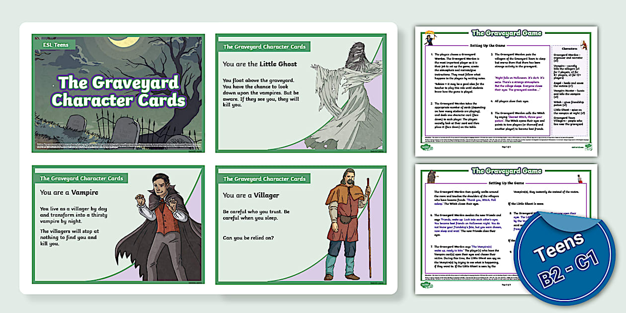 ESL Halloween Character Card Game on Twinkl! (teacher made)