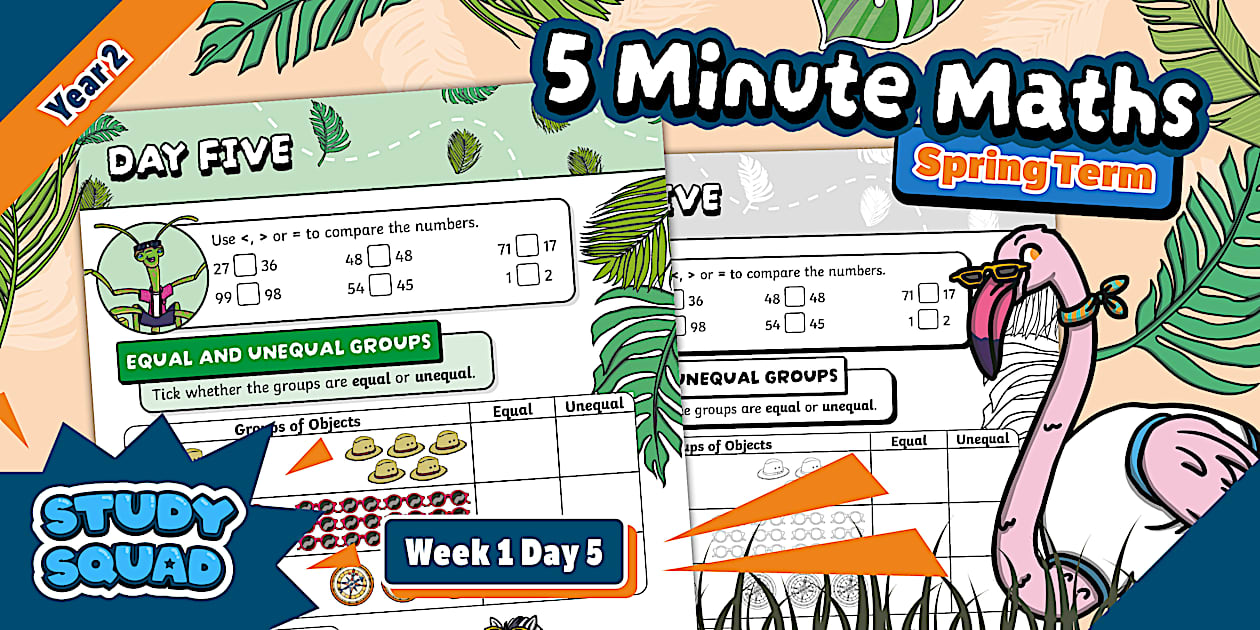 👉 Study Squad 5 Minute Maths - Year 2 Spring - Week 1 Day 5