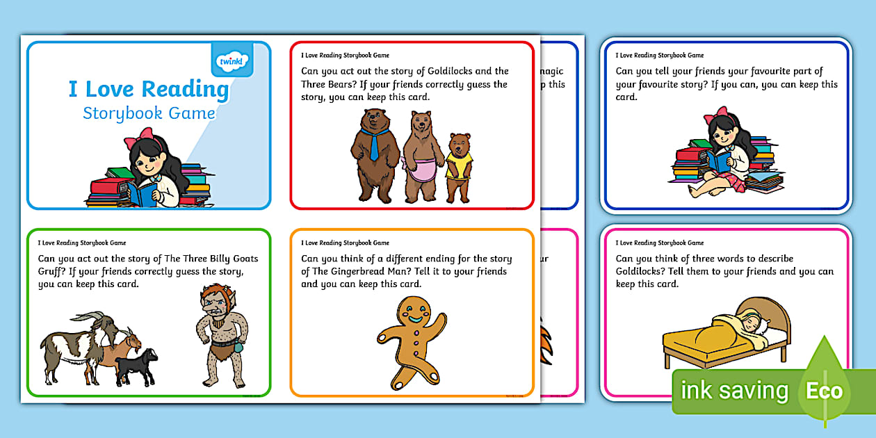 I Love Reading Storybook Game | Twinkl (teacher made)