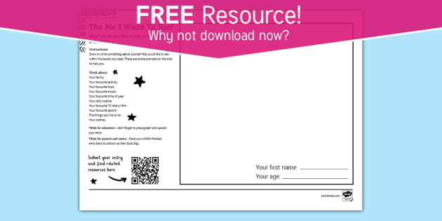 FREE! - The Me I Want To See Competition Worksheet - Twinkl