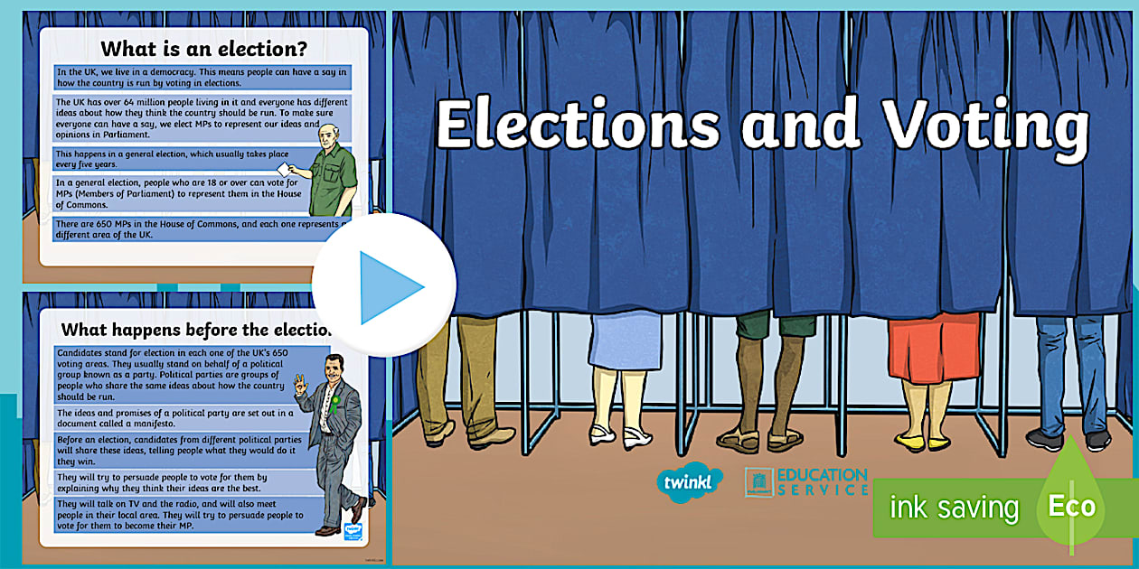 UK Parliament: Elections and Voting PowerPoint | Twinkl