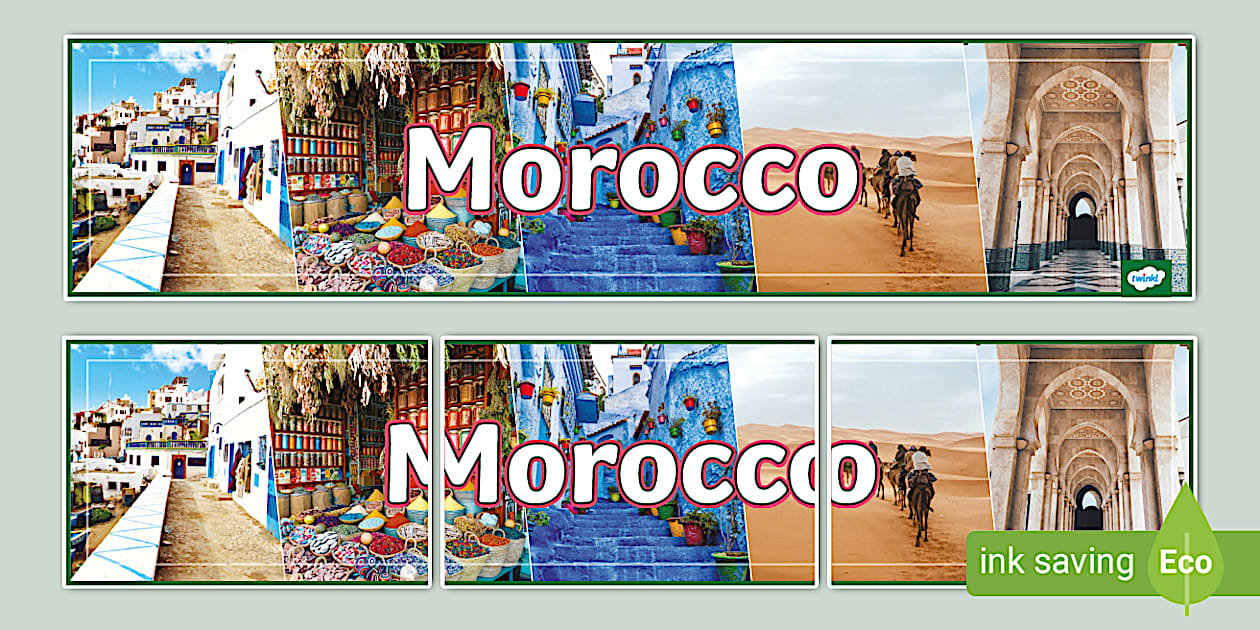 Morocco Photo Display Banner (teacher made) - Twinkl