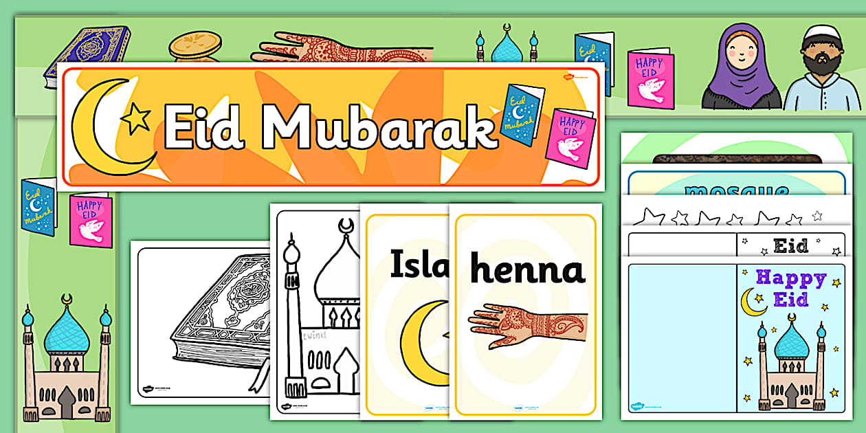 Ready Made Eid Display Pack (teacher made) - Twinkl