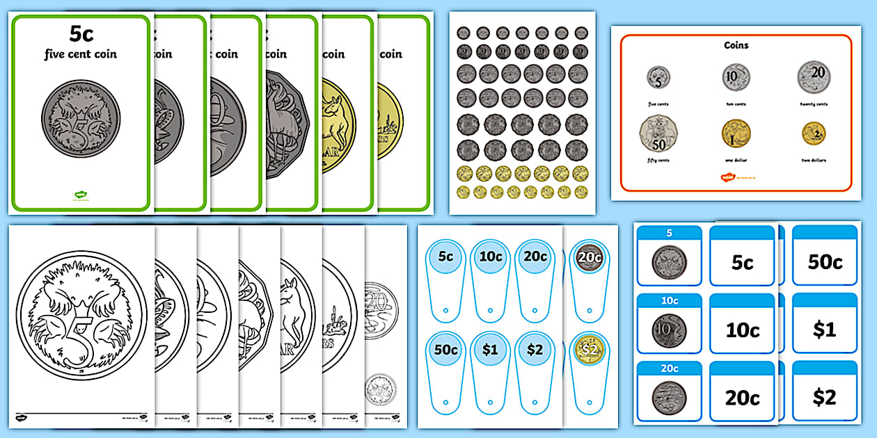 Australian Coins and Notes Printable Resource Pack - Twinkl