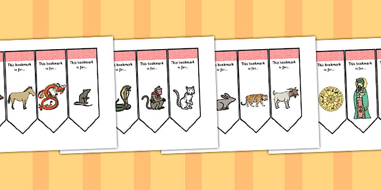 Australia Chinese New Year Editable Bookmarks (teacher made)