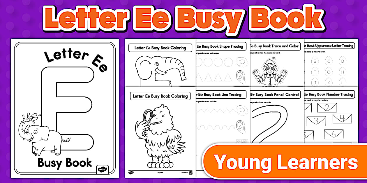 Letter Ee Busy Book
