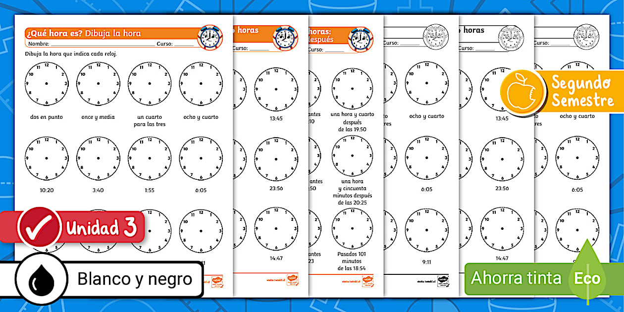 Guía de Trabajo Diferenciada: Dibujando La Hora