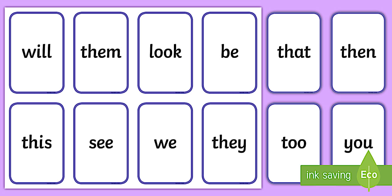 Phase 3 High Frequency Words Flashcards - Twinkl