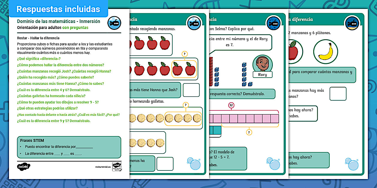 Dominio de las matemáticas en 1º de Primaria: Unidad 8 - Restar hallando la