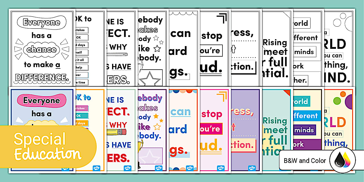Special Education Quotes Motivational Posters | Twinkl USA