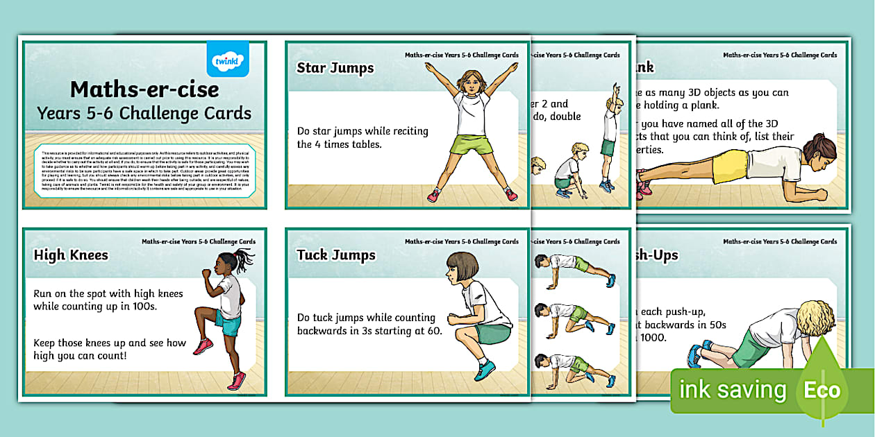 Maths-er-cise Year 5-6 Challenge Cards | Twinkl - Twinkl