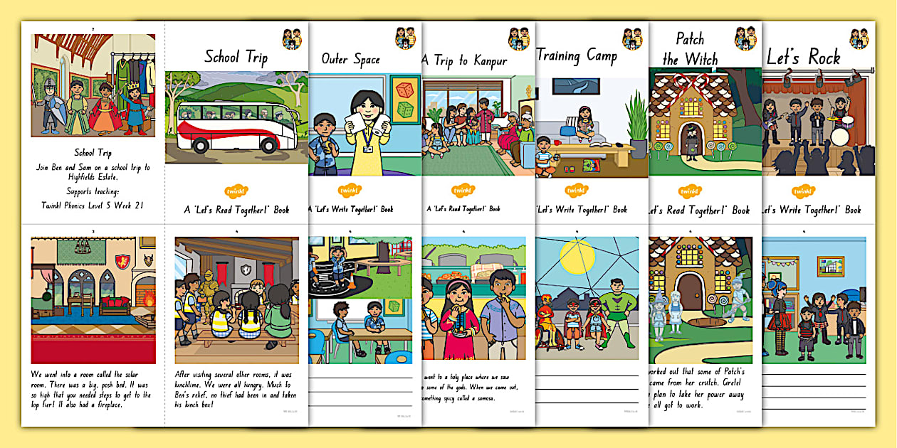 Twinkl Phonics Level 5: Mini Books Weeks 21-30 - Twinkl