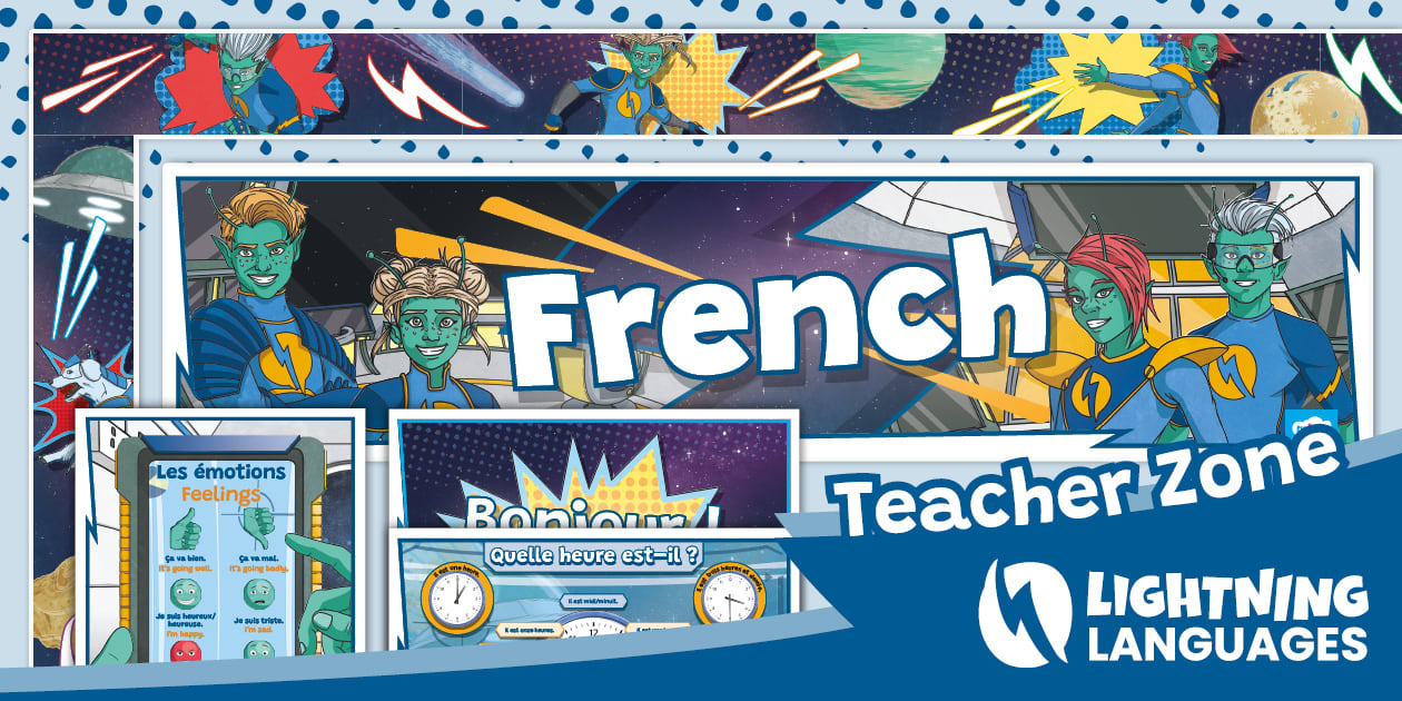 👉 Lightning Languages | French | Classroom Display Pack