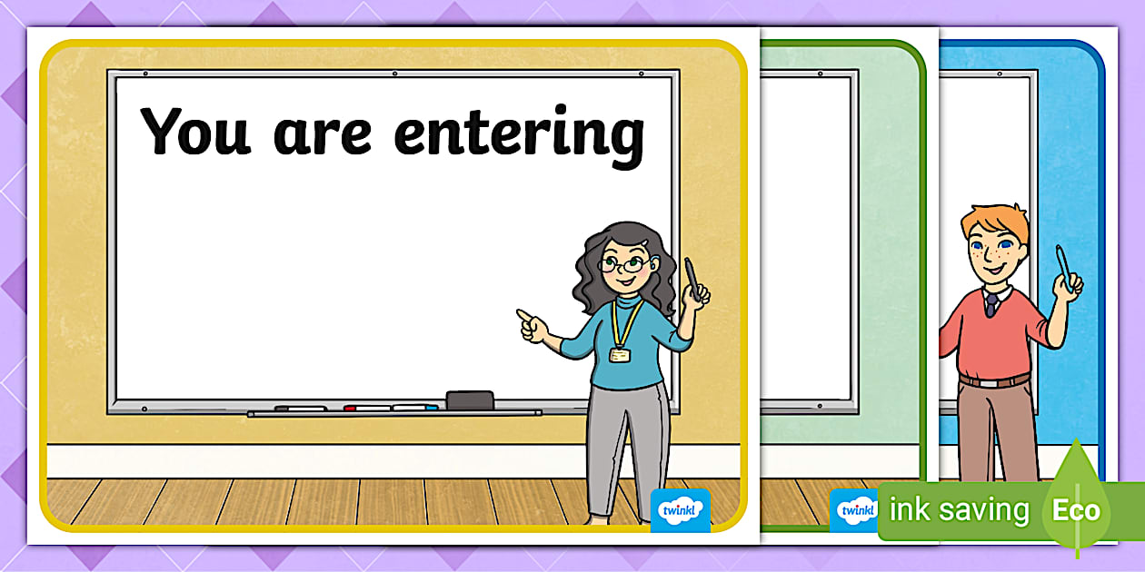👉 Editable Classroom Welcome Signs (Design 2) - Twinkl