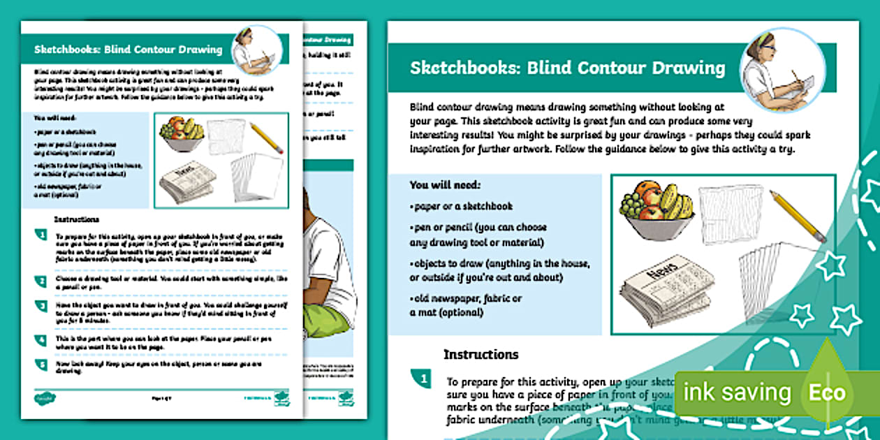 Sketchbooks: Blind Contour Drawing