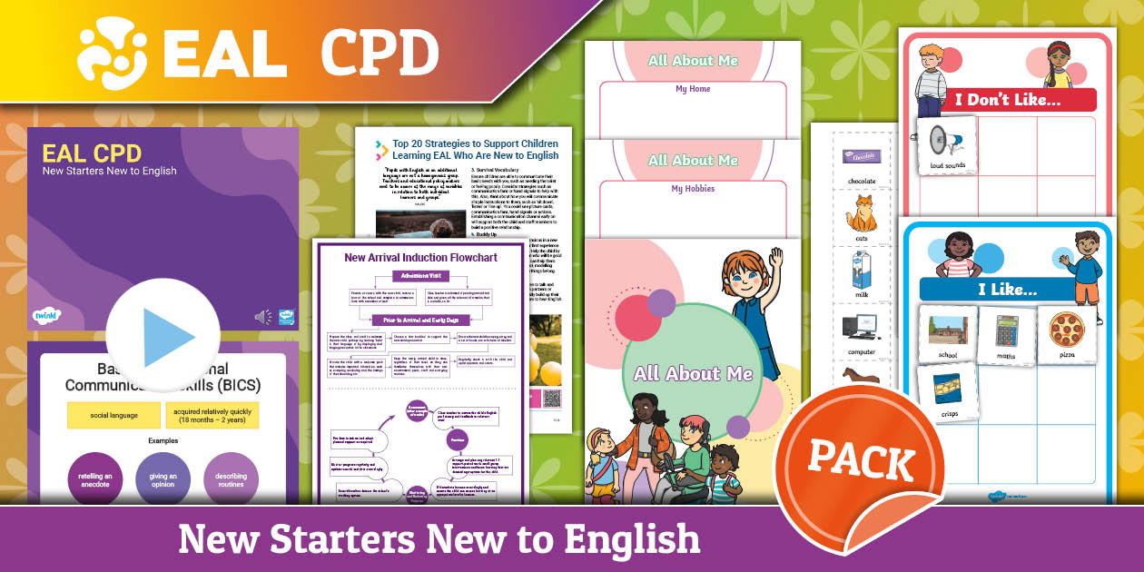 EAL CPD: New Starters New to English Complete Pack