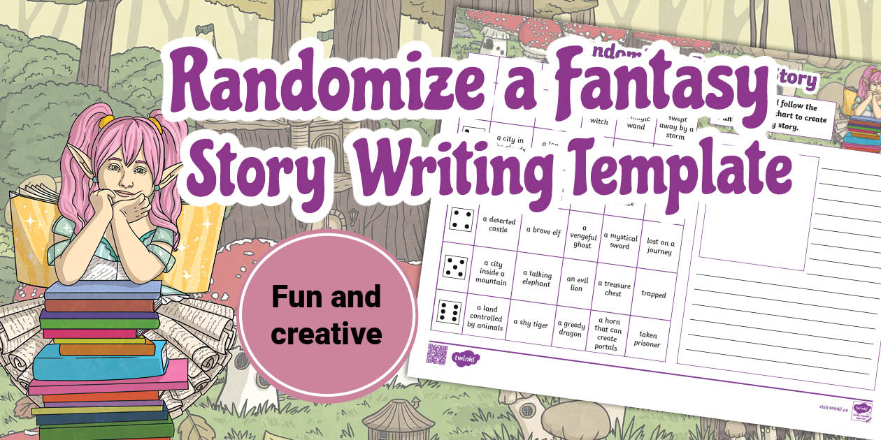 Randomize a Fantasy Story Writing Template