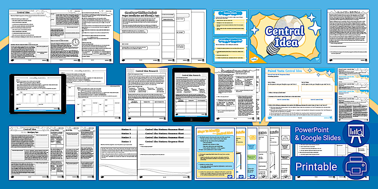 Sixth Grade Central Idea Unit Pack (teacher made) - Twinkl