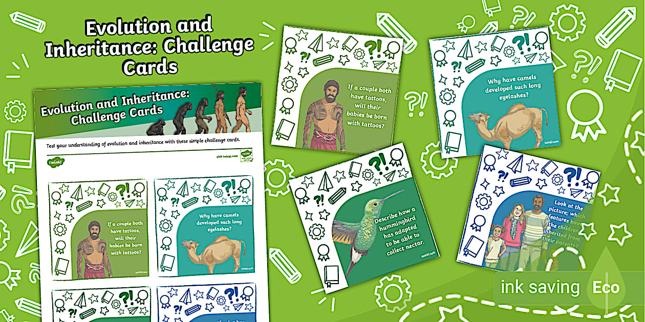 Evolution and Inheritance: Challenge Cards - Twinkl
