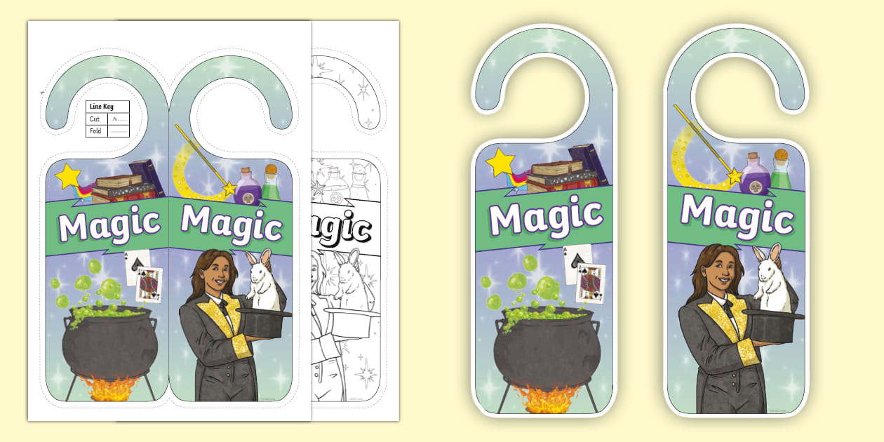 Magic Door Hanger Worksheet