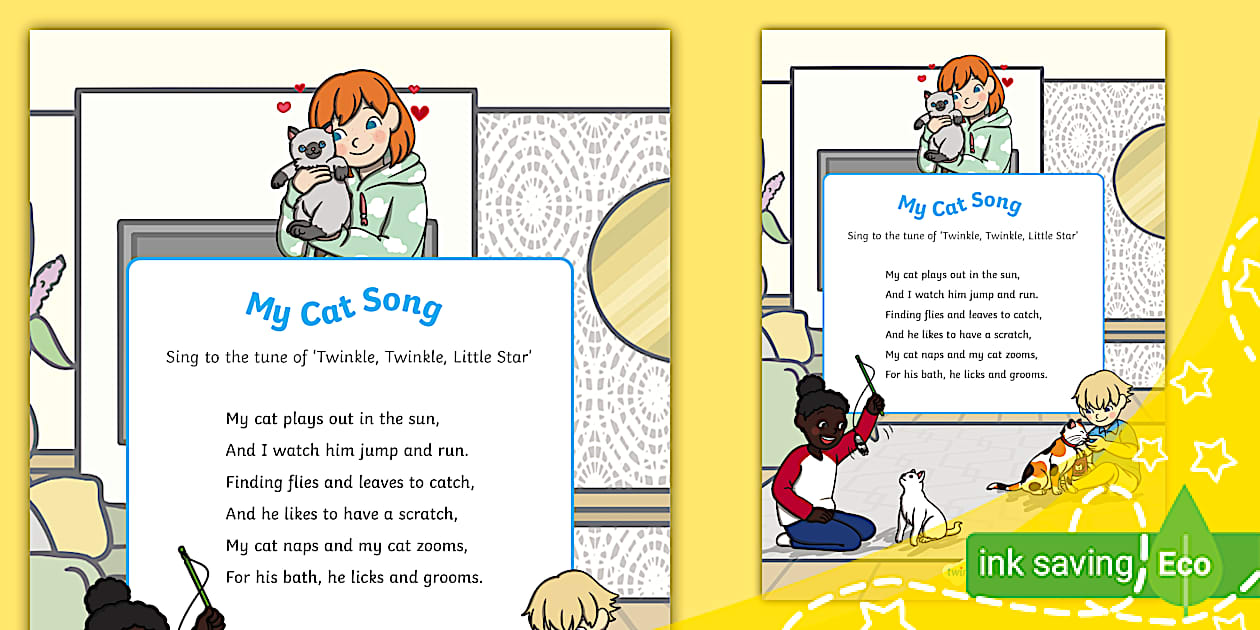 My Cat Song (Hecho por educadores) - Twinkl