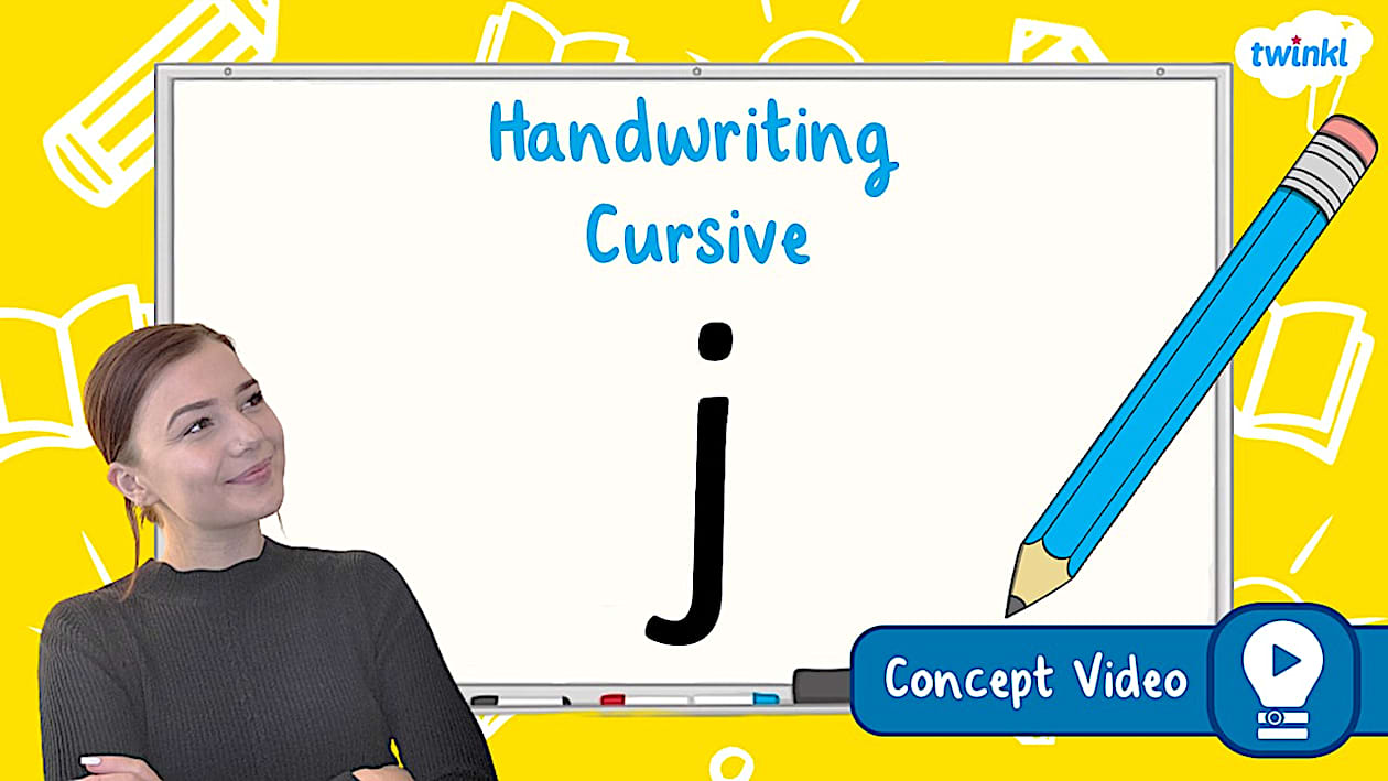 The Letter 'j' | Cursive Handwriting Concept Video