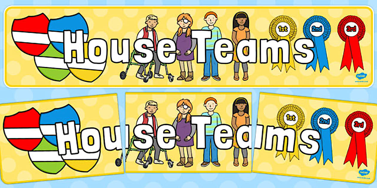 Editable House Teams Display Banner (teacher made) - Twinkl