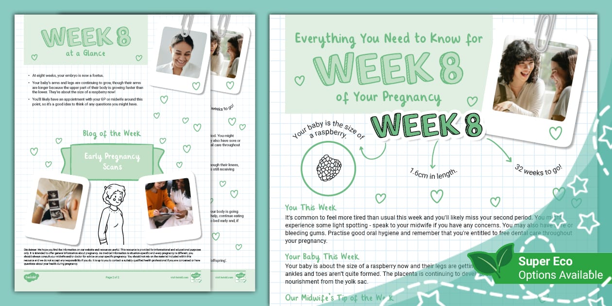 Everything You Need to Know for Week 8 of Your Pregnancy