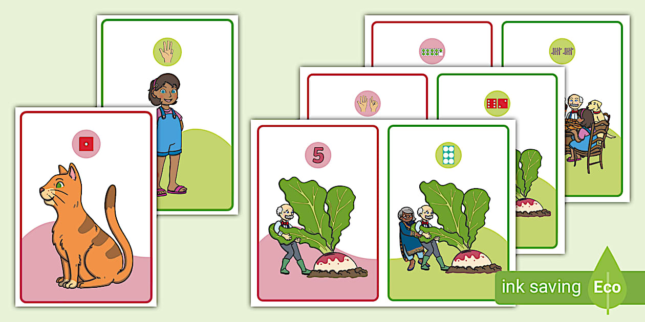 👉 The Enormous Turnip Representing Numbers to 10 - Twinkl