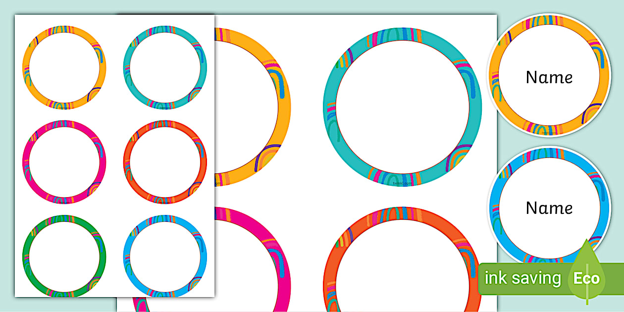 Editable Circle Peg Labels (teacher made) - Twinkl
