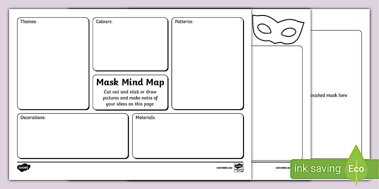 Mask Design and Evaluate Activity - KS1 (teacher made)