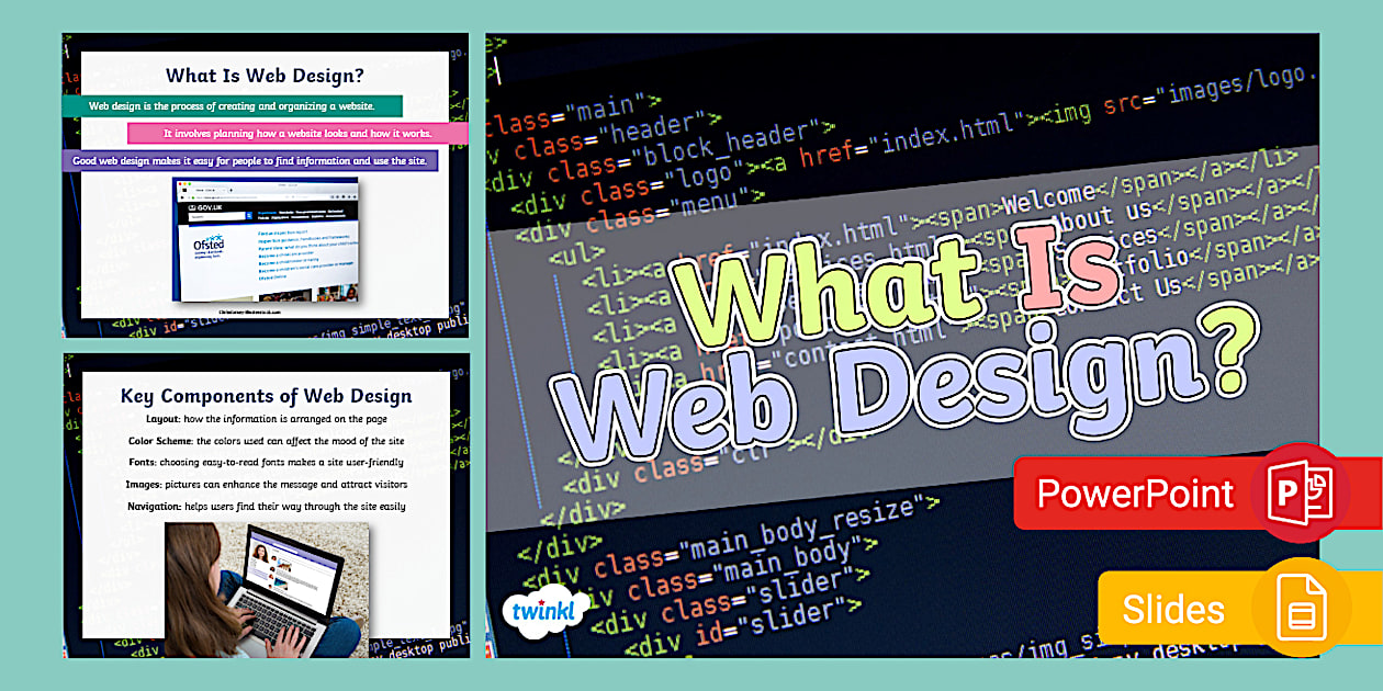 What Is Web Design? PowerPoint & Google Slides for 3rd-5th