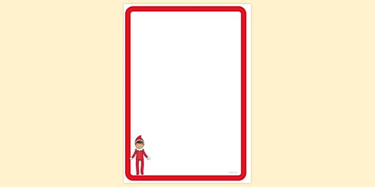 Editable Elf Page Border (professor feito) - Twinkl