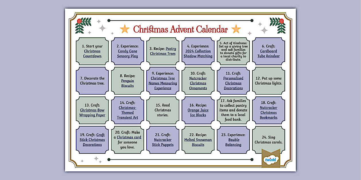 EYLF Advent Calendar (teacher made) - Twinkl