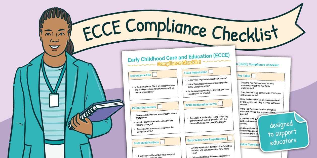 ECCE Compliance Checklist for Educators (teacher made)