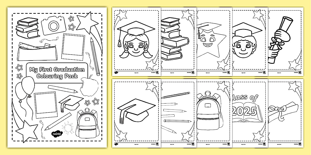 My First Graduation Colouring Pack (teacher made) - Twinkl
