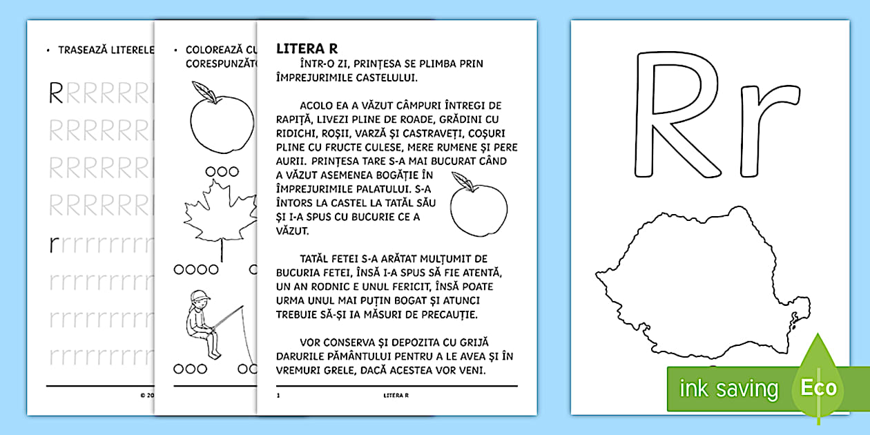 Învățăm litera R r - Broșură cu activități - Twinkl