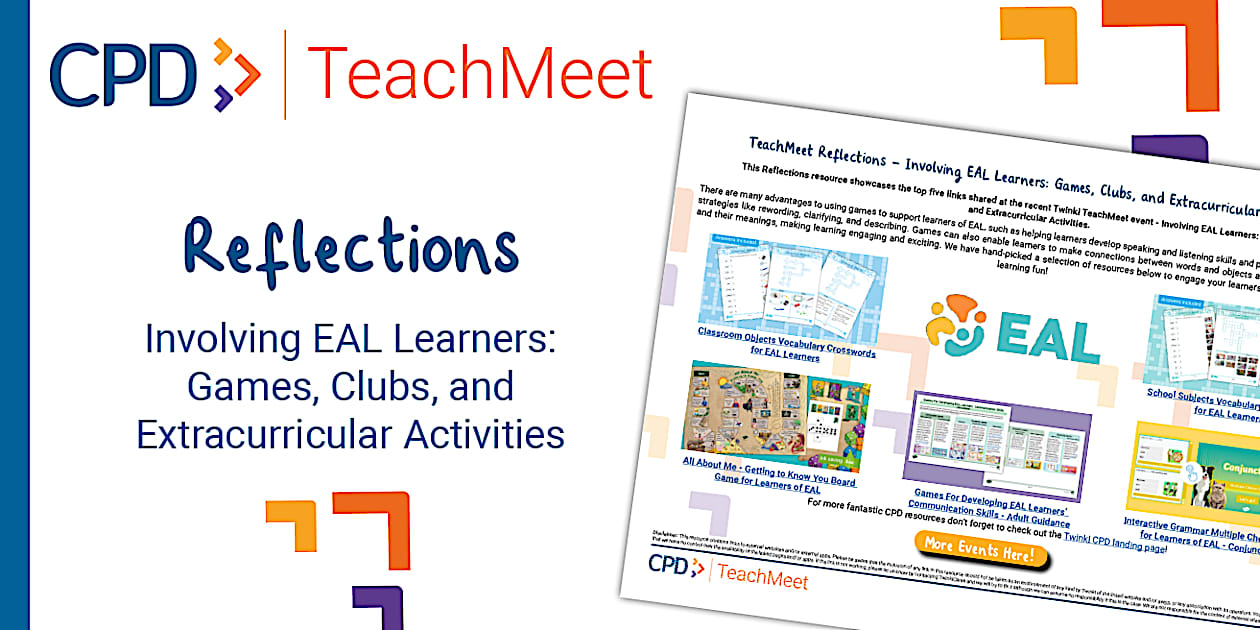 TeachMeet Reflections (l'enseignant a fait) - Twinkl