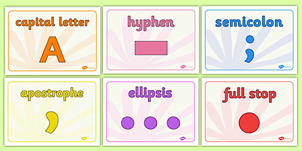 👉 Editable Punctuation Marks Cards - KS1/ EYFS - Twinkl